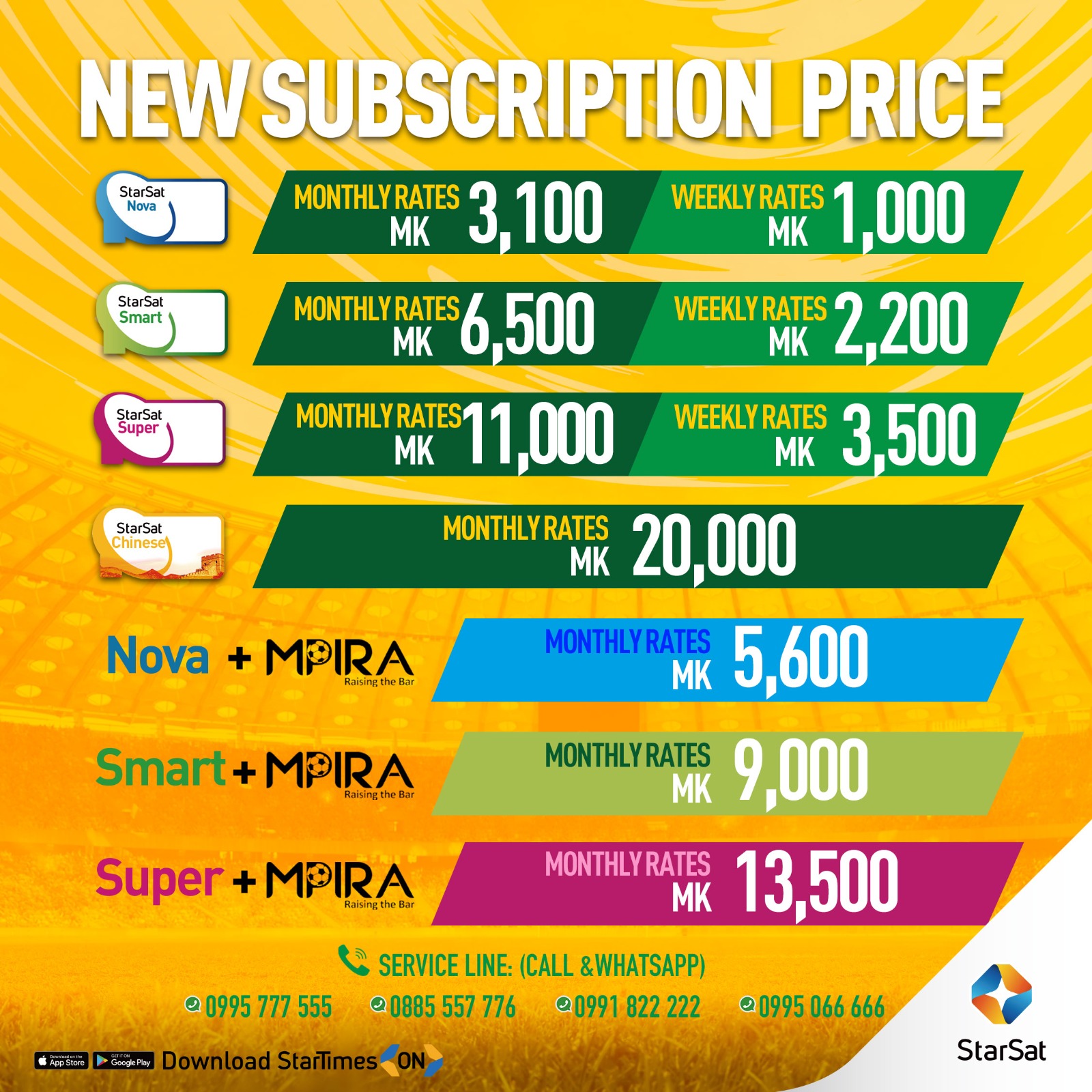 startimes tv packages malawi (new subscription prices) - magaribeipoa