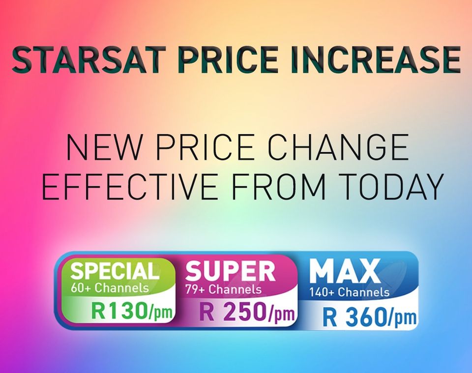Starsat South Africa New package Prices 2024/2025 - magaribeipoa