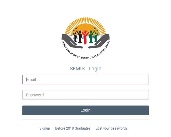 SFMIS HESLGB Login - magaribeipoa